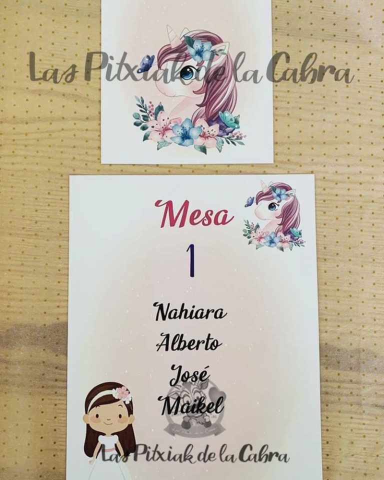 Seating Comunión Niña - Las Pitxiak de la Cabra