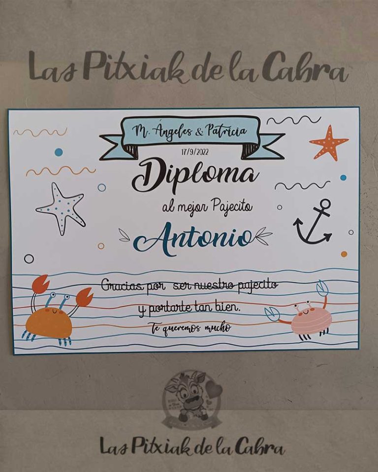 Diploma Bajo el Mar - Las Pitxiak de la Cabra