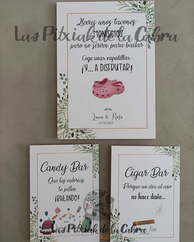 Cartel Candy Lucia&Rafa - Las Pitxiak de la Cabra